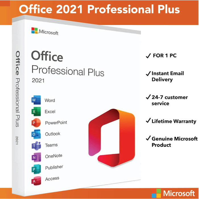 Jual Microsoft Office 2021 Professional Plus Bind Email License For 1 ...