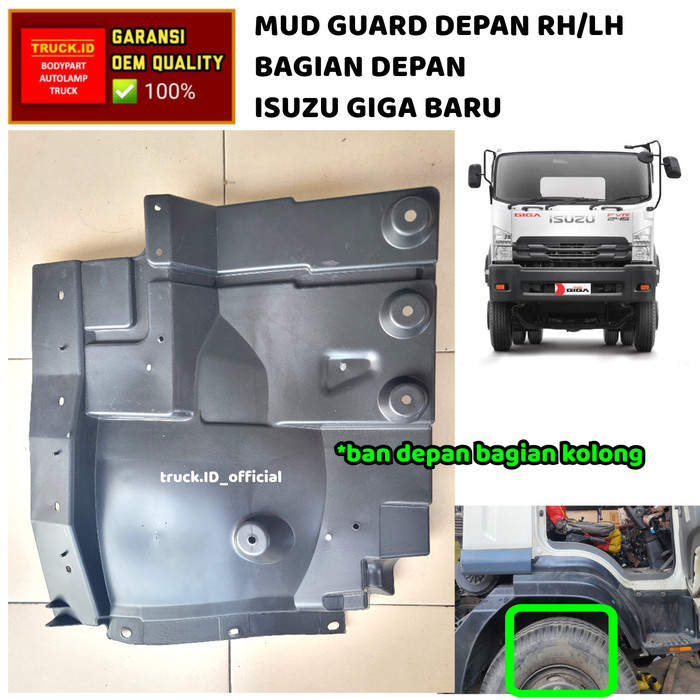 Jual SEKOP LUMPUR MUD GUARD SPAKBOR ISUZU GIGA BARU RH/LH (bag. depan ...
