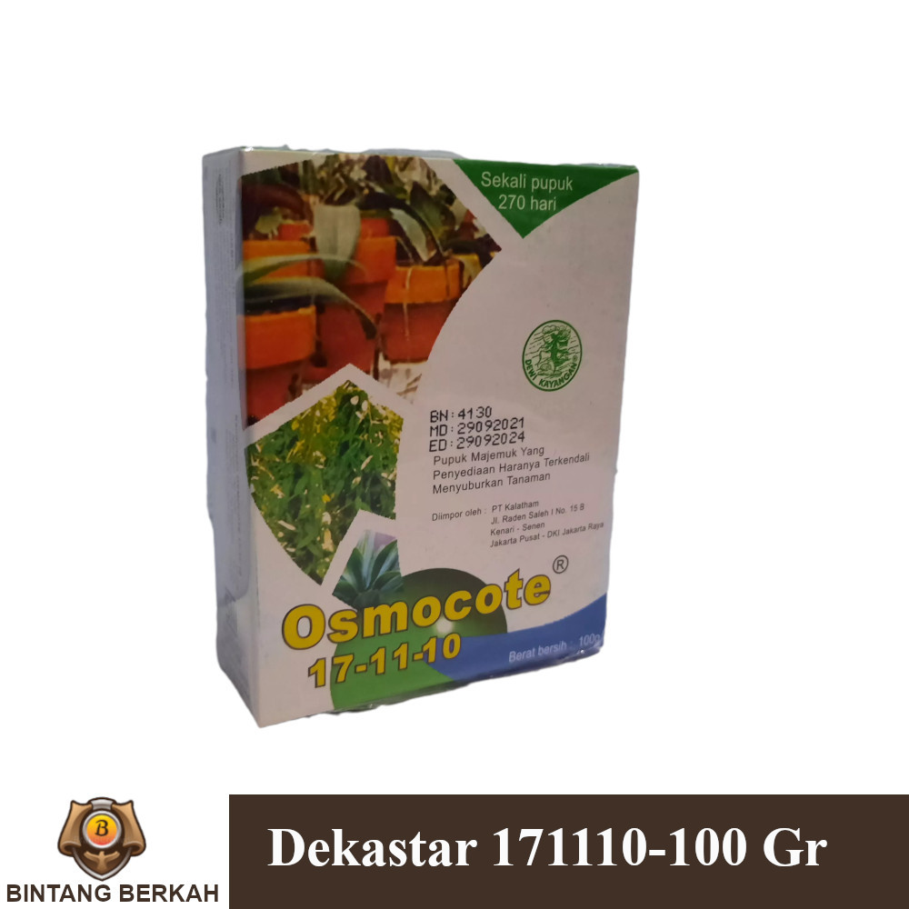 Jual Dekastar Osmocote 171110 100 Gram Pertumbuhan Pertanian | Shopee ...
