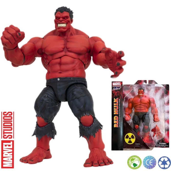 Jual DIAMOND SELECT TOYS Marvel Select: RED HULK Action Figure | Shopee ...