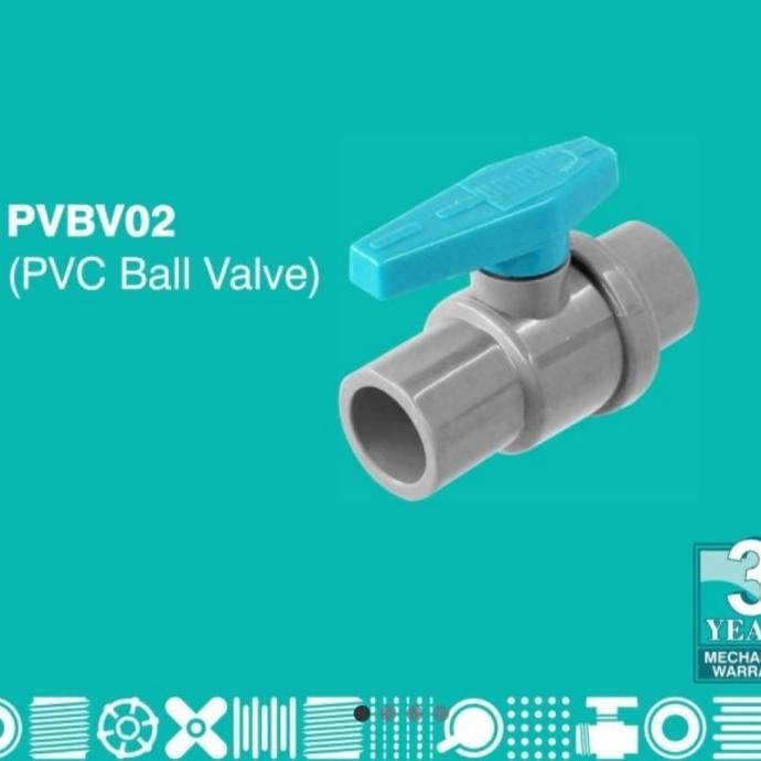 Jual yang dicari] Stop kran pvc 1" UNNU PVBV02 - Ball valve pvc 1" UNNU ...