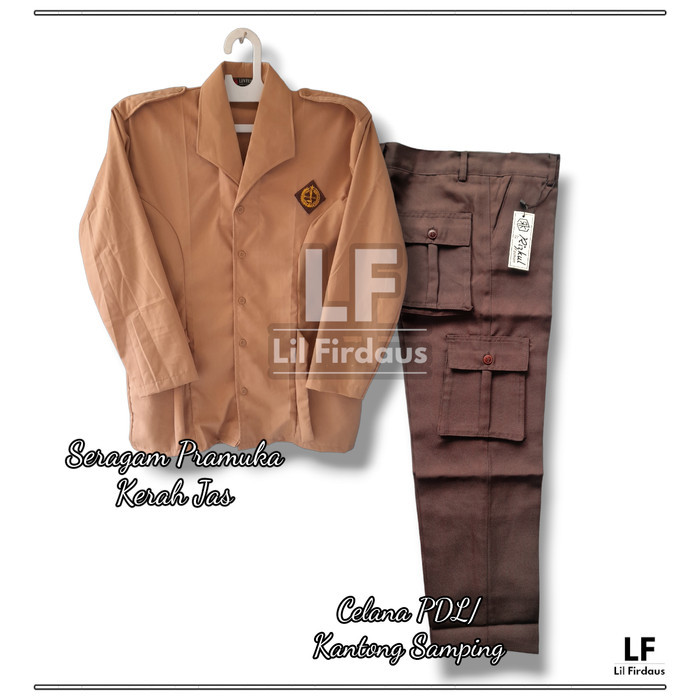 Jual Seragam Pramuka Putri Penggalang/Penegak Satu Set Baju + Celana Kargo | Shopee Indonesia