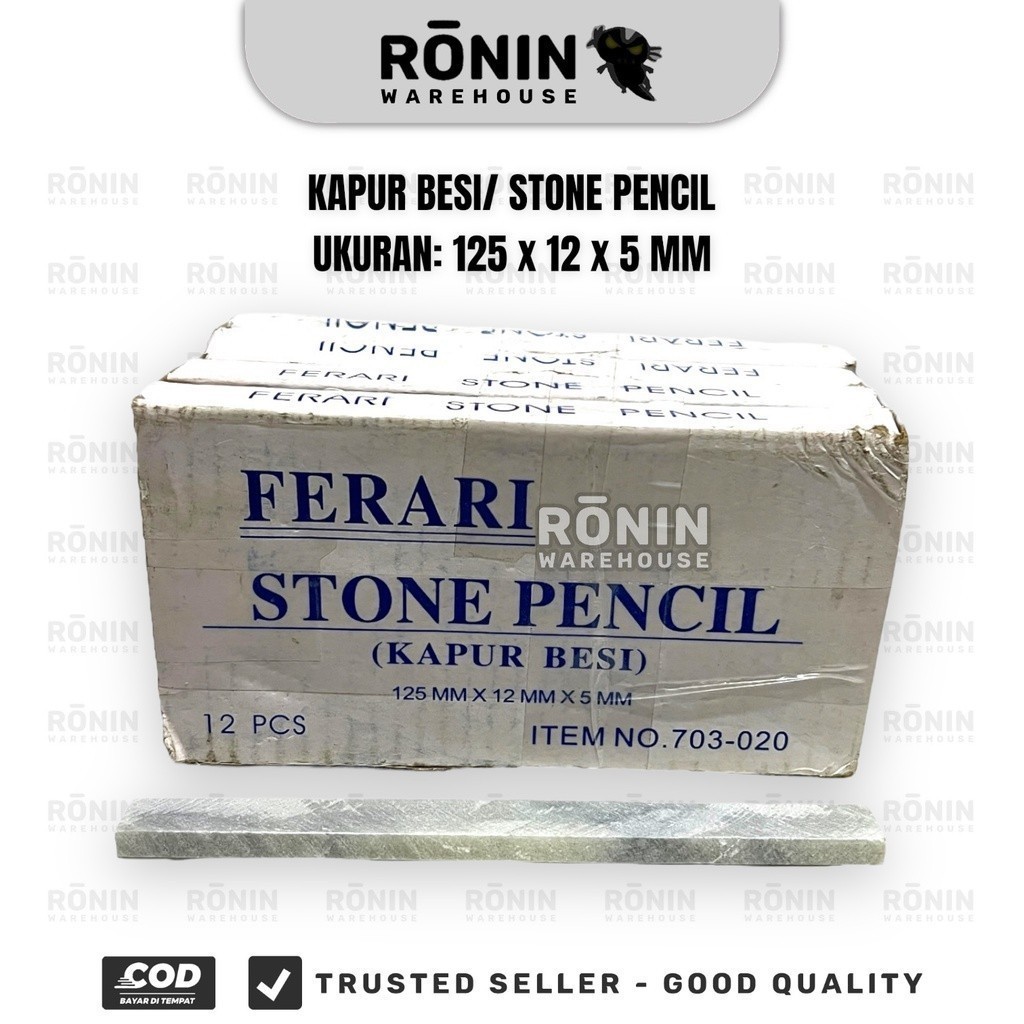 Jual FERRARI Kapur Besi Putih Pensil Tulis Stone Pencil | Shopee Indonesia
