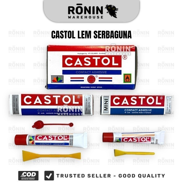 Jual CASTOL Lem Serbaguna Mini Besar Tanggung Sepatu Sandal Ori ...