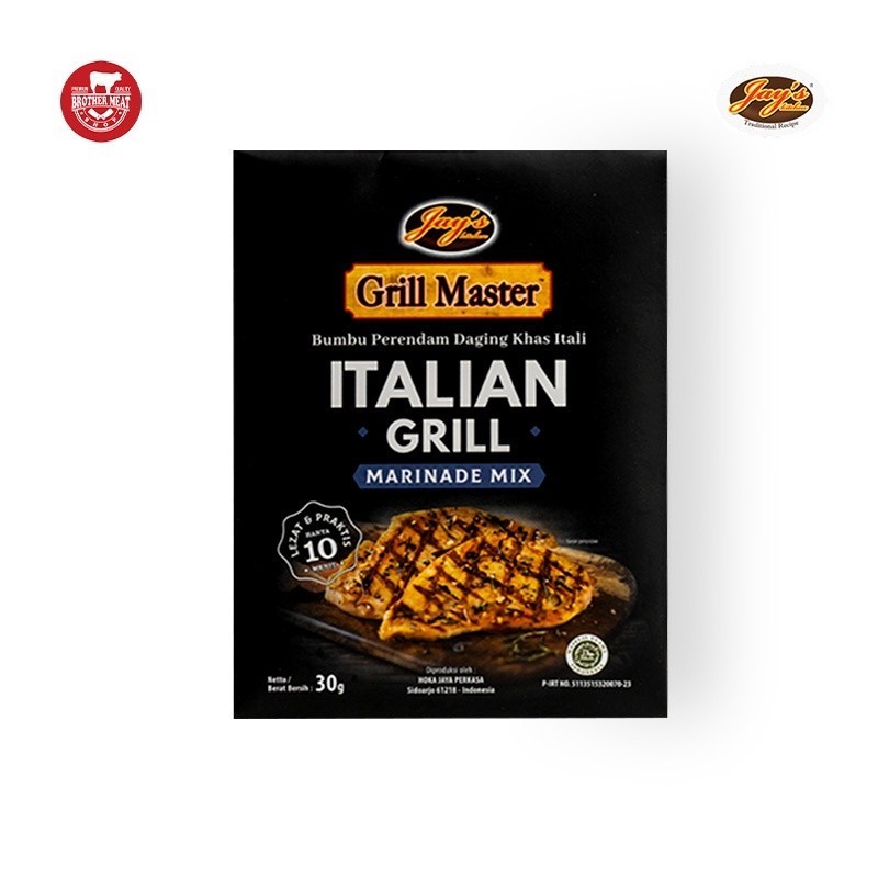 Jual Jay's Kitchen Grill Master Marinade Mix Italian Grill, Halal | Shopee Indonesia