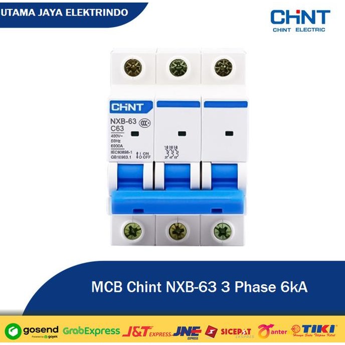 Jual MCB Chint 3 Phase 25 Ampere 6kA NXB-63 - ORIGINAL - MURAH | Shopee ...