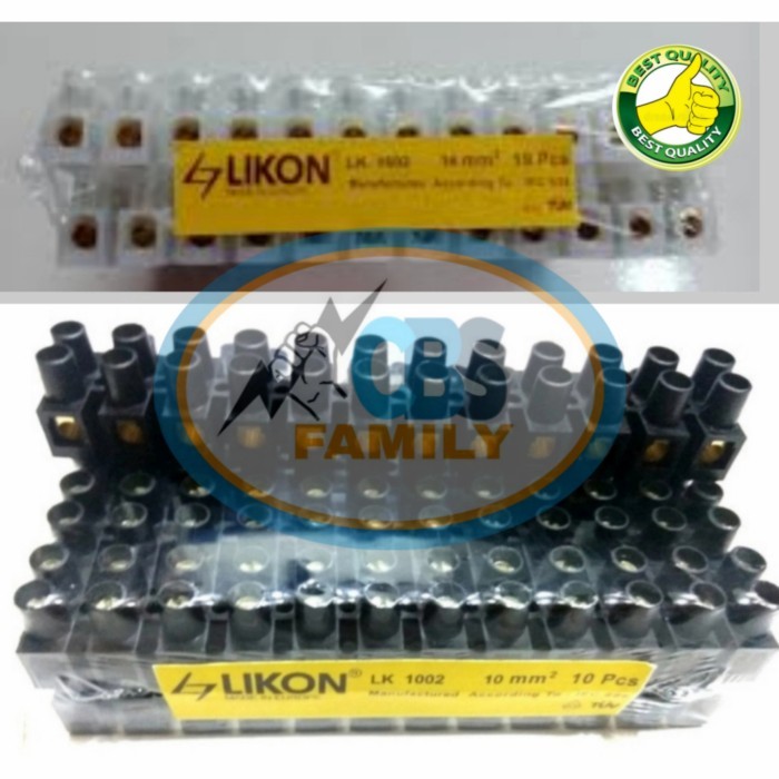 Jual Likon Terminal Klustin 4Mm / Krustin 4Mm Hitam Putih / 1Pak Isi ...