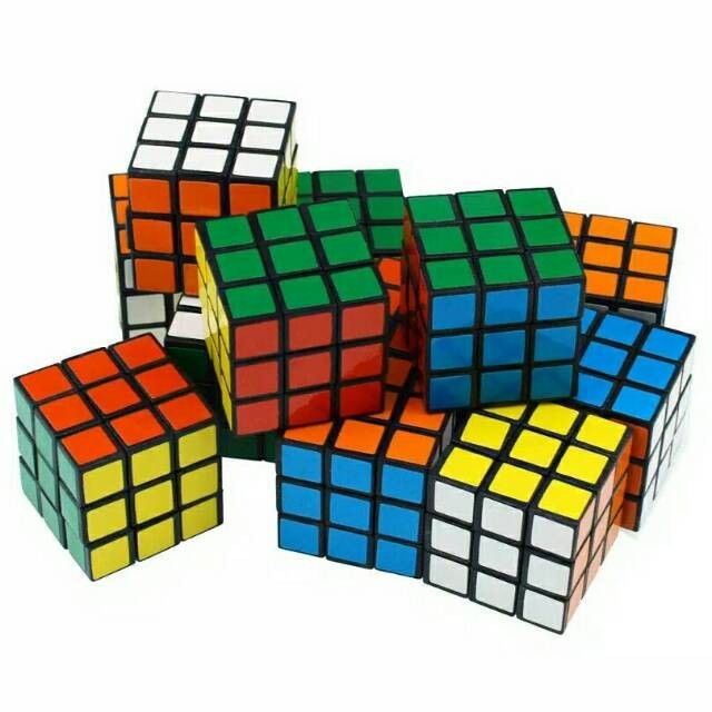 Jual MAINAN PUZZLE RUBRIK RUBIK CUBE CUBES ANAK 3X3 3 X 3 6CM 6 CM ...