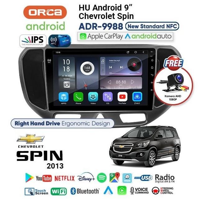 Jual Head Unit Android Auto CarPlay 9 inch Chevrolet Spin ORCA RHD ...