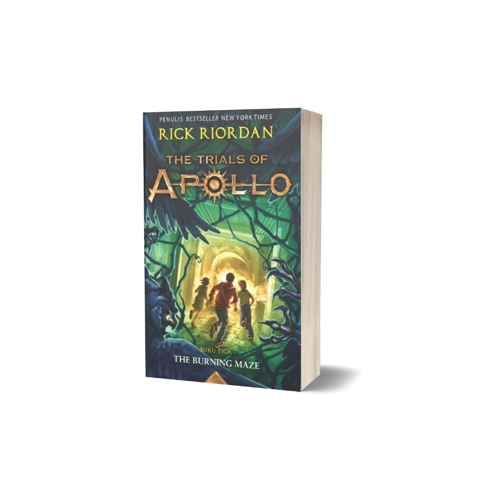 Jual Novel Trials Of Apollo #3: The Burning Maze - Rick Riordan ...