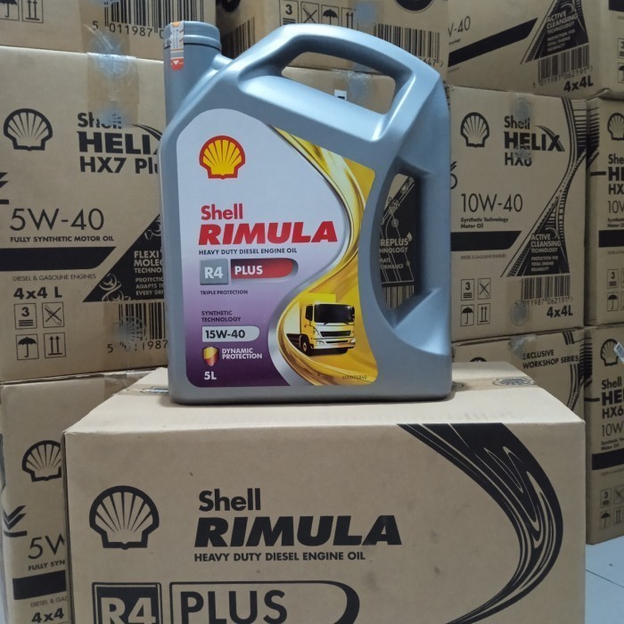 Jual Oli Shell Rimula R4 Plus 15W-40 | 5L (1 DUS - Isi 3 pcs) | Shopee ...