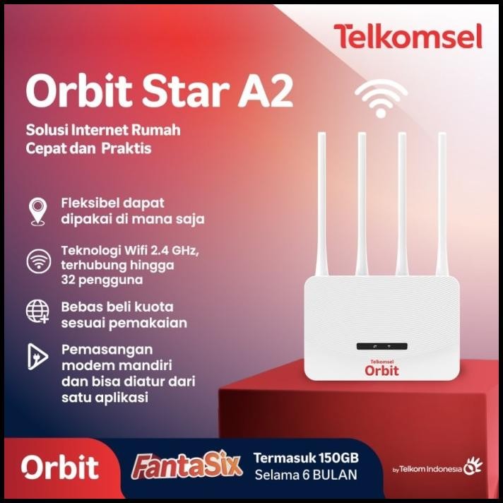 Jual Telkomsel Orbit Star A1 Modem Router Modem Wifi 4G Free Perdana ...