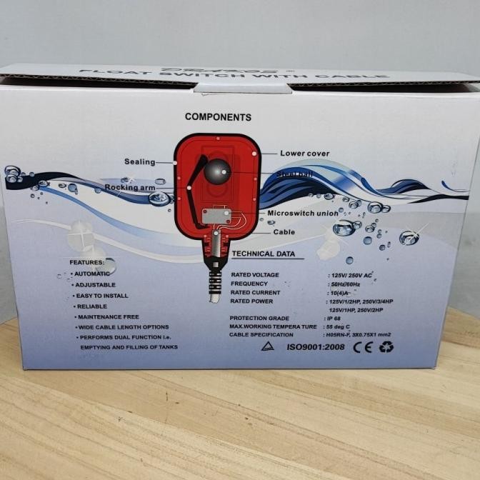 Jual [SMM] FLOAT SWITCH DRAKOS KABEL 2 M METER FLOATING PELAMPUNG ...
