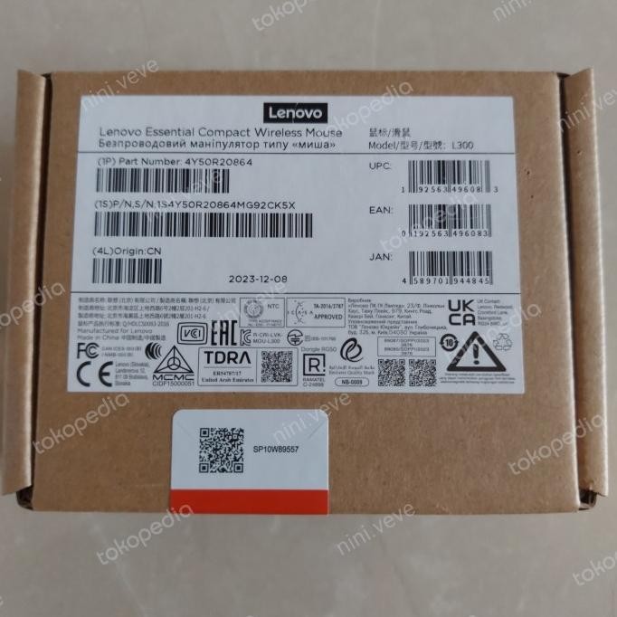 Jual Lenovo Essential Compact Wireless Mouse - Model L300 - Original ...