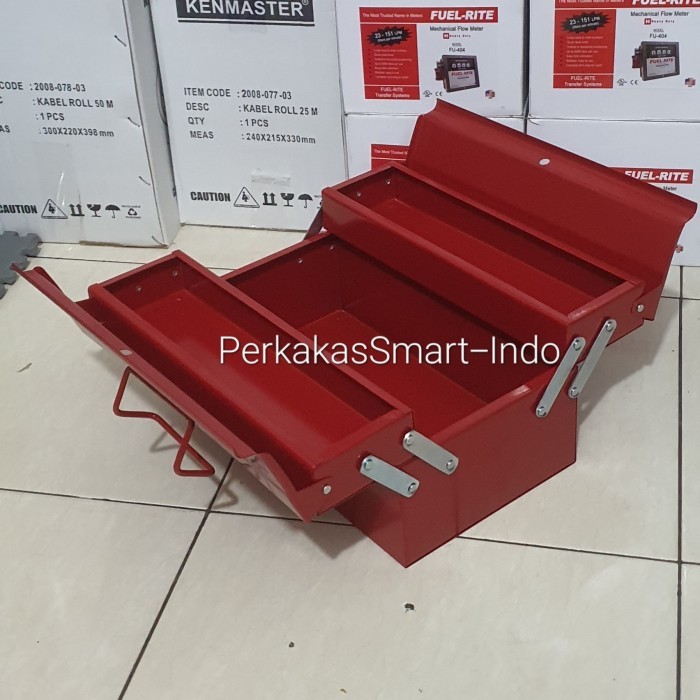 Jual KENMASTER tool box besi 2 susun/toolbox/tools box big | Shopee ...