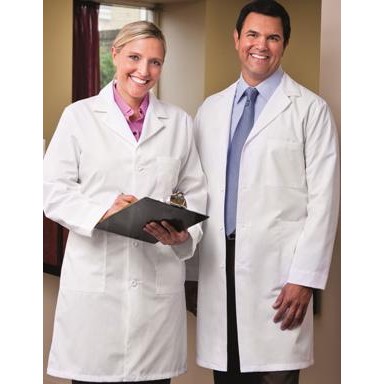 Jual Jas Laboratorium Lengan panjang Jas lab Dokter Bahan Kain Harga ...