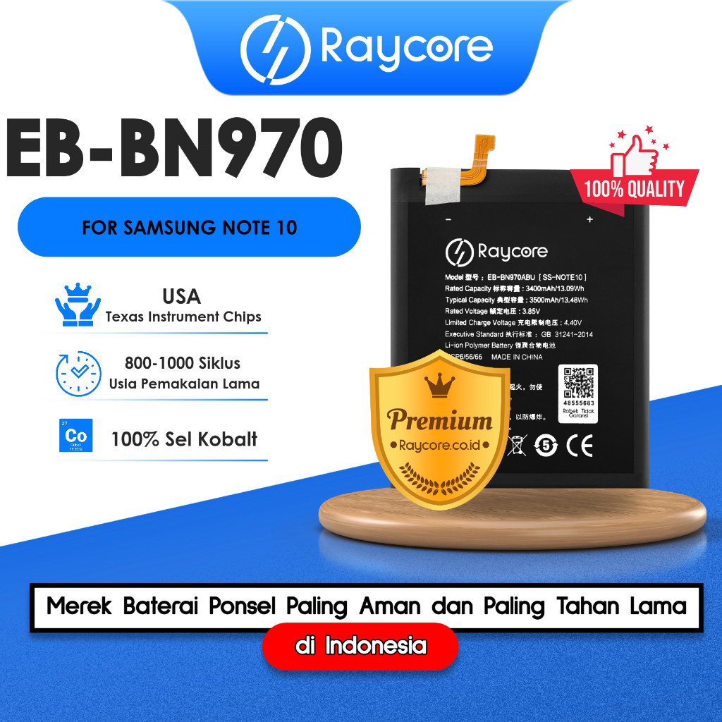 Jual Raycore - Baterai EB-BN970 FOR SAMSUNG NOTE 10 | Shopee Indonesia