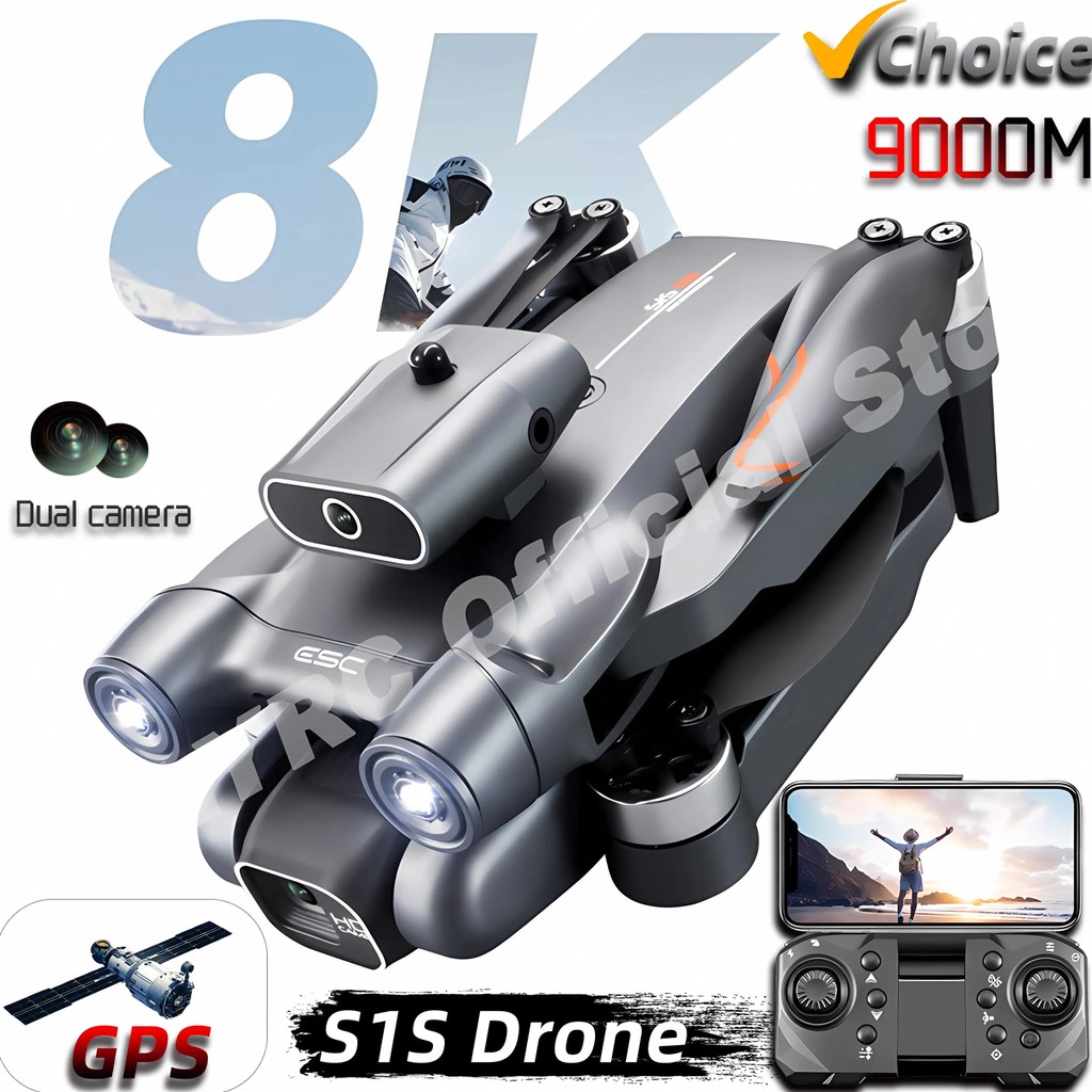 Jual new 2024 s1s mini drone 8k profesional hd camera obstacle avoidance aerial photography ...
