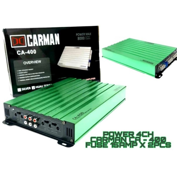 Jual Power Amplifier Mobil Carman CA 400 8000watt 4channel | Shopee Indonesia