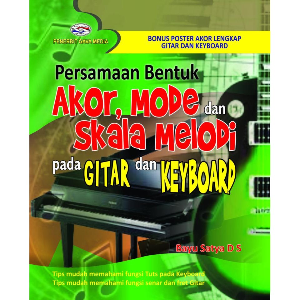 Jual Persamaan Bentuk Akor,Mode dan Skala Melodi pada Gitar dan ...