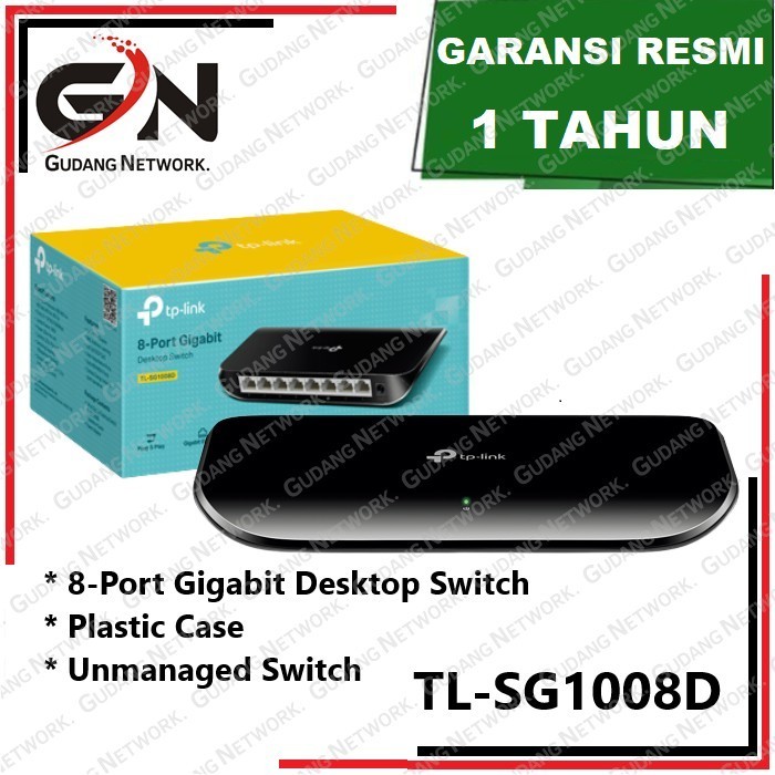 Jual TP-LINK TL-SG1008D 8-Port Gigabit Switch Desktop / Gigabit 8 Port ...