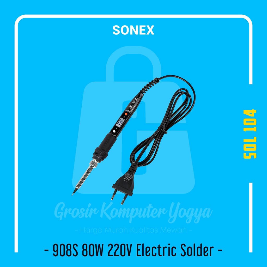 Jual SONEX 908S 80W 220V LCD Display Electric Solder | Shopee Indonesia