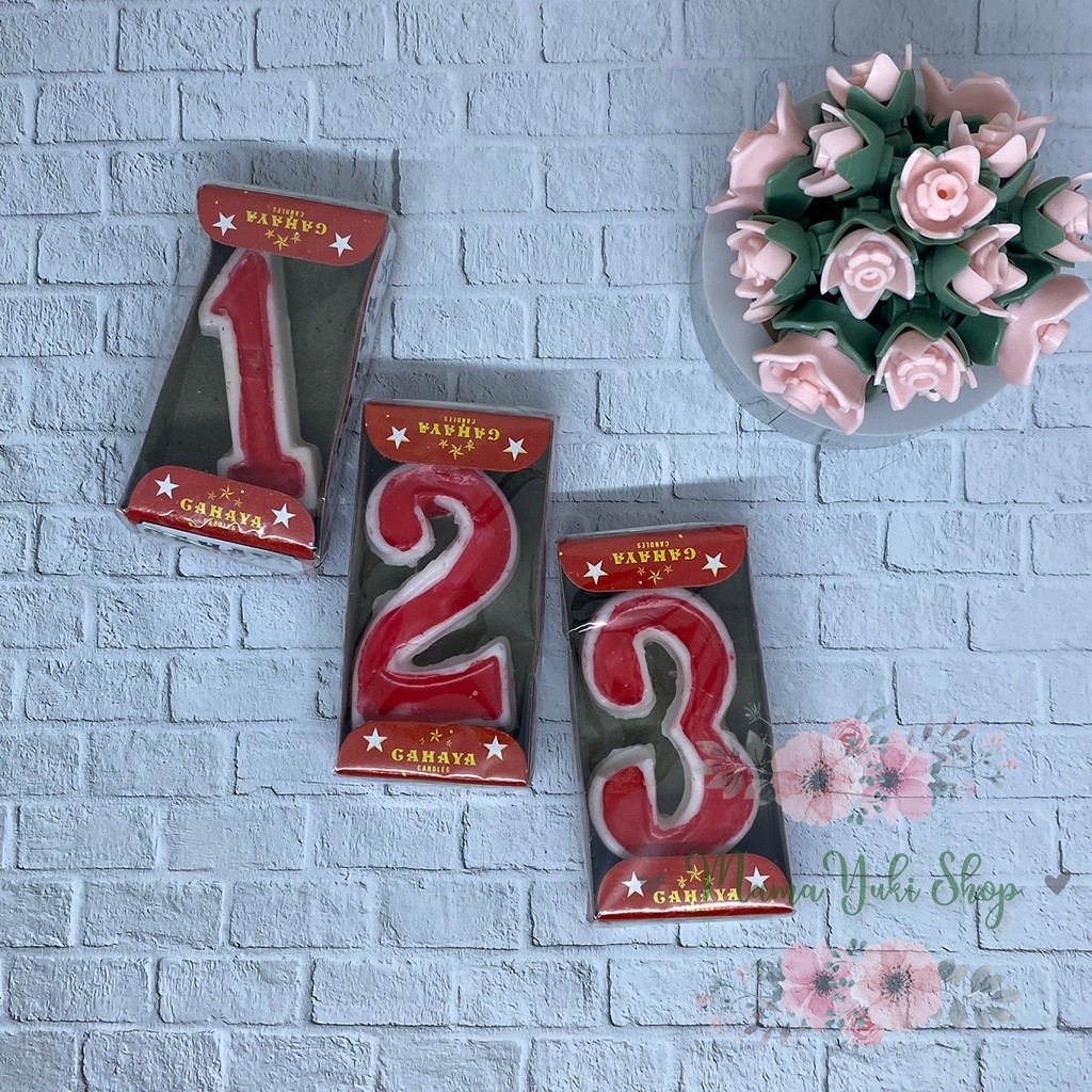 Jual Lilin Angka Ulang Tahun Merah Putih | Shopee Indonesia