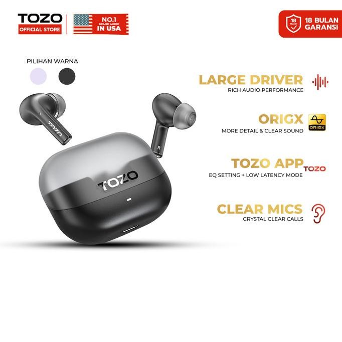Jual Produk Baru!! Tozo Agile Nova True Wireless Bluetooth Support App Tozo Eq Setting Tws Bass ...