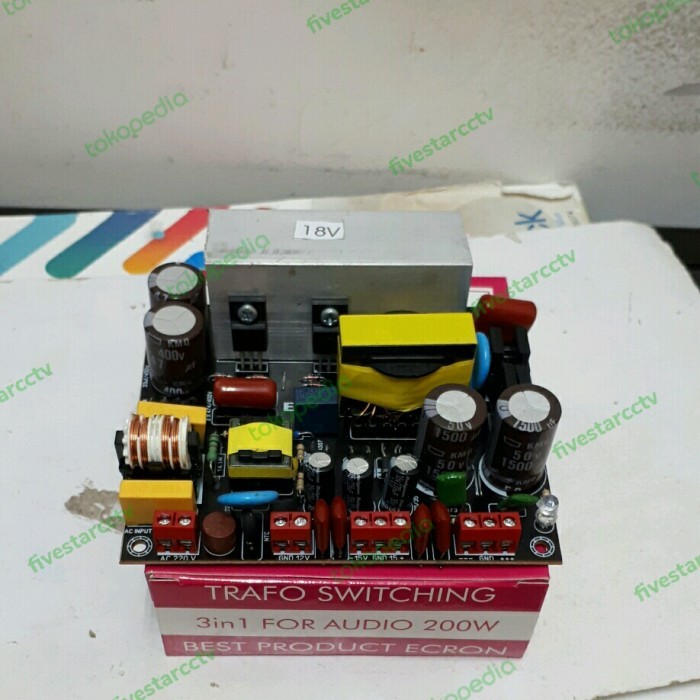 Jual Trafo Smps Switching 10A Ct 18V Extra 1.5A Ct 15V & - 12V Ready | Shopee Indonesia