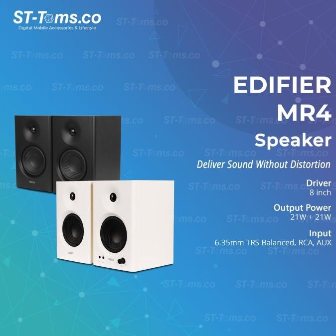 Jual Edifier MR4 / MR 4 Powered Studio Monitor Speakers Active Speaker ...