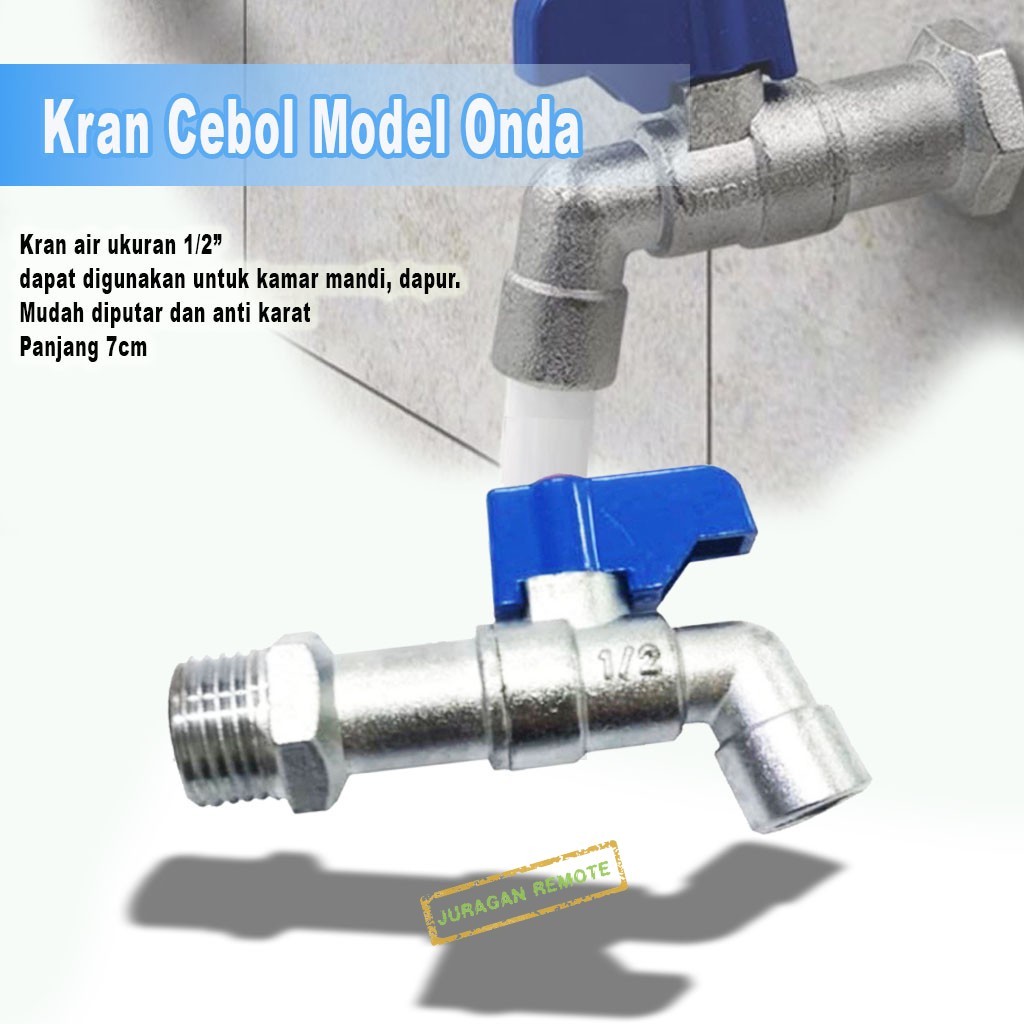 Jual Kran Air Cebol 1/2 / Kran Tembok 1/2 - Keran Air Cebol Taman 1/2 ...