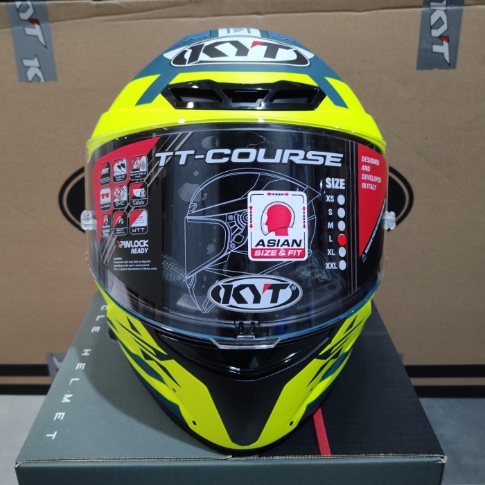 Jual KYT TT COURSE FUSELAGE MATT YELLOW | Shopee Indonesia