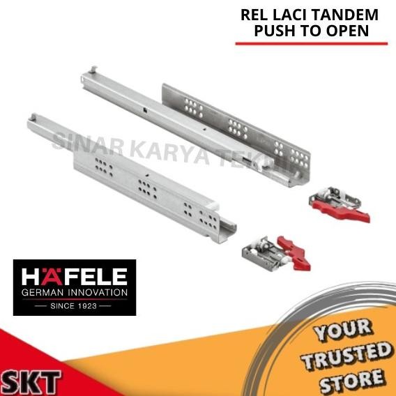 Jual Hafele Rel Laci Tandem Rel Undermount - Push To Open (Pto ...