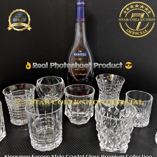 Jual promo kingsman europe style crystal glass premium collection gelas ...