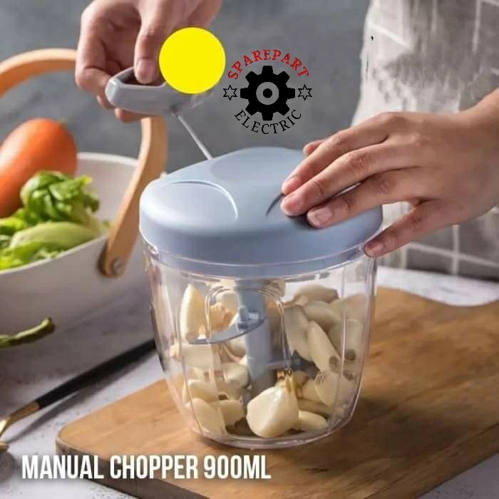 Jual terbaru CHOPPER BLENDER MANUAL MODEL TARIK 900ML 5BLADE - CHOPER ...