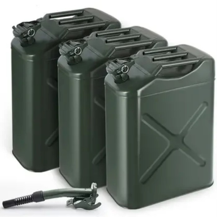Jual Jerigen besi 20 liter tutup klip no selang model CONGKEL free ...