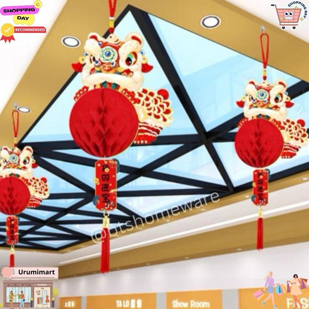 Jual Hiasan Imlek 2025 / Gantungan Dinding Imlek Motif Ular / Tempelan ...