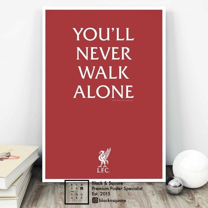 Jual Premium Poster - Liverpool LFC YNWA - Borderless Frame 30x42cm ...