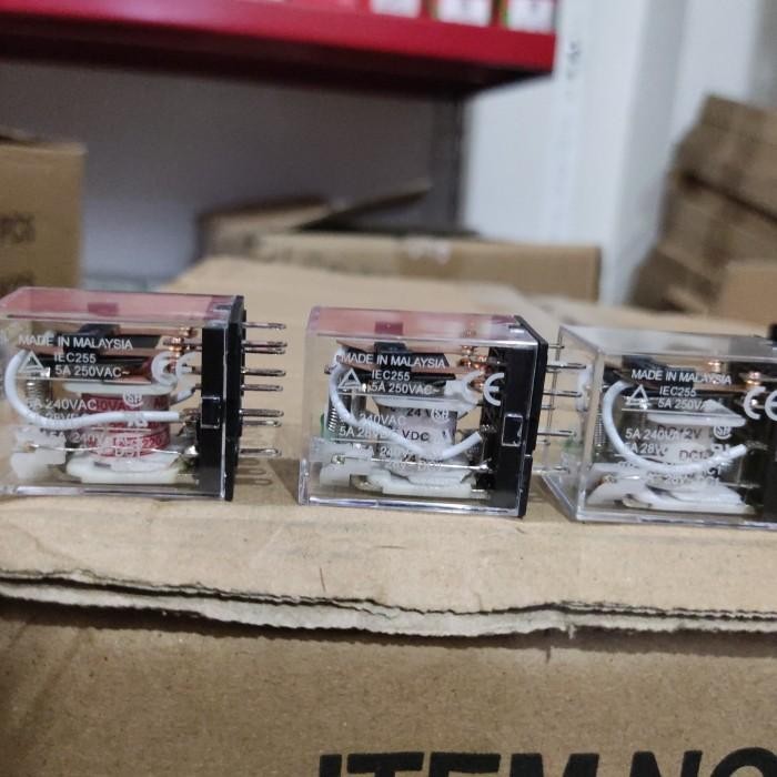 Jual Relay Omron MY2N MY2-N 8 Pin Kaki 220VAC 24DC 12VDC Socket PYF08A-E Import Premium | Shopee ...