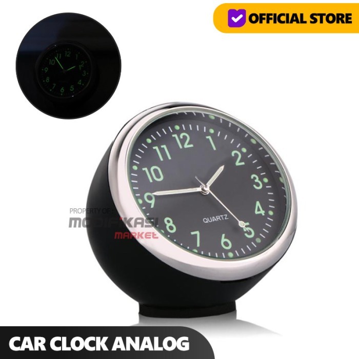 Jual JAM ANALOG INTERIOR QUARTZ CAR CLASSIC CLOCK INDIKATOR WAKTU ...