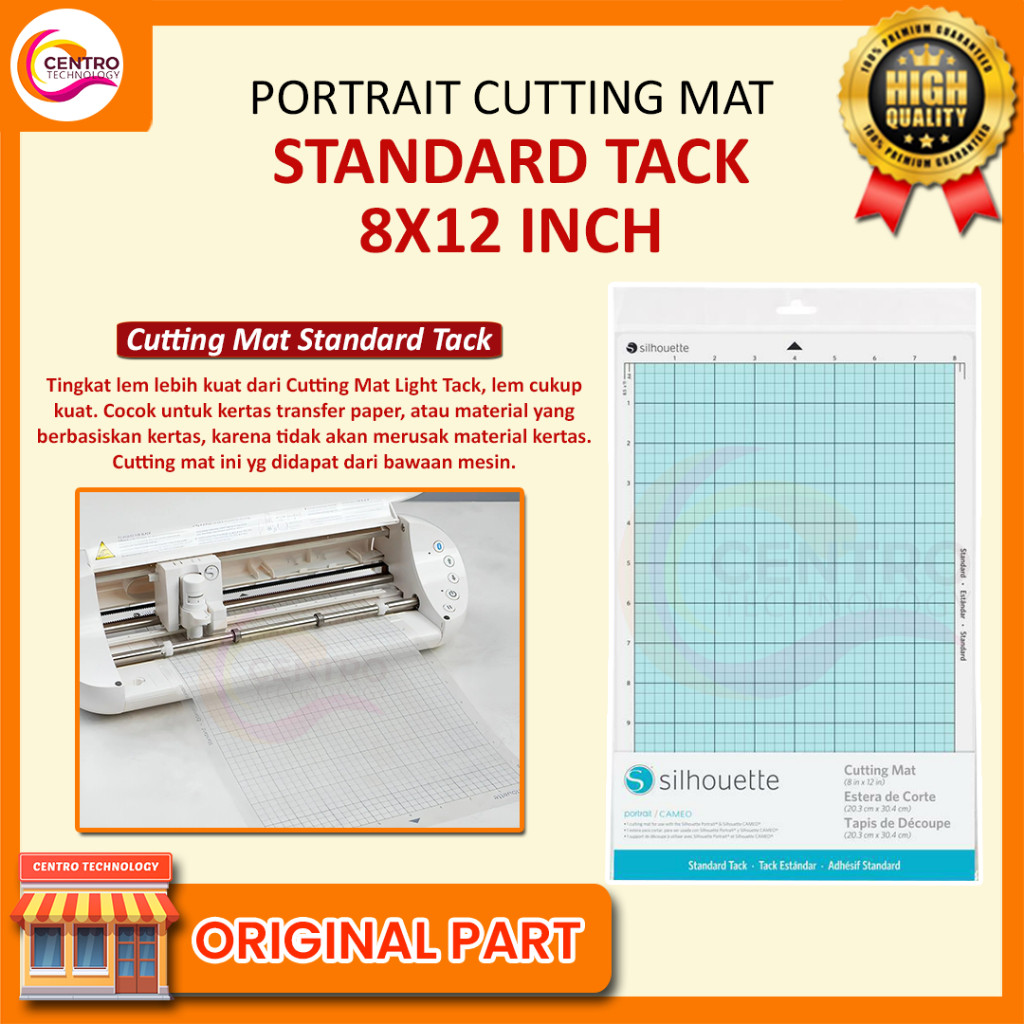 Jual Cutting Mat Silhouette Portrait 8 x 12 Inch Portrait 3 Cutting Mat ...