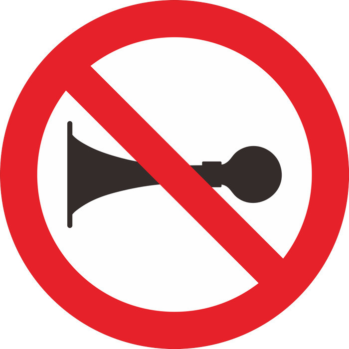 Jual Rambu Dilarang Membunyikan Klakson , Diameter 60Cm, Diameter 45Cm ...