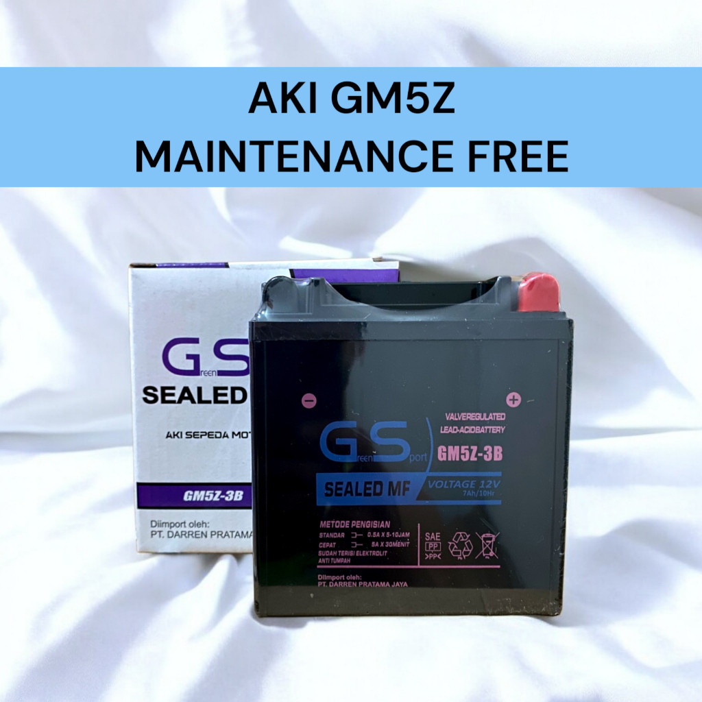 Jual Aki Motor Yamaha Vega R 110, Vega ZR Lama GM5Z-3B Green Sport Accu ...