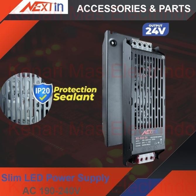 Jual Original Nextin Slim Led Power Supply Travo Slim 24V 5A 10A 15A ...