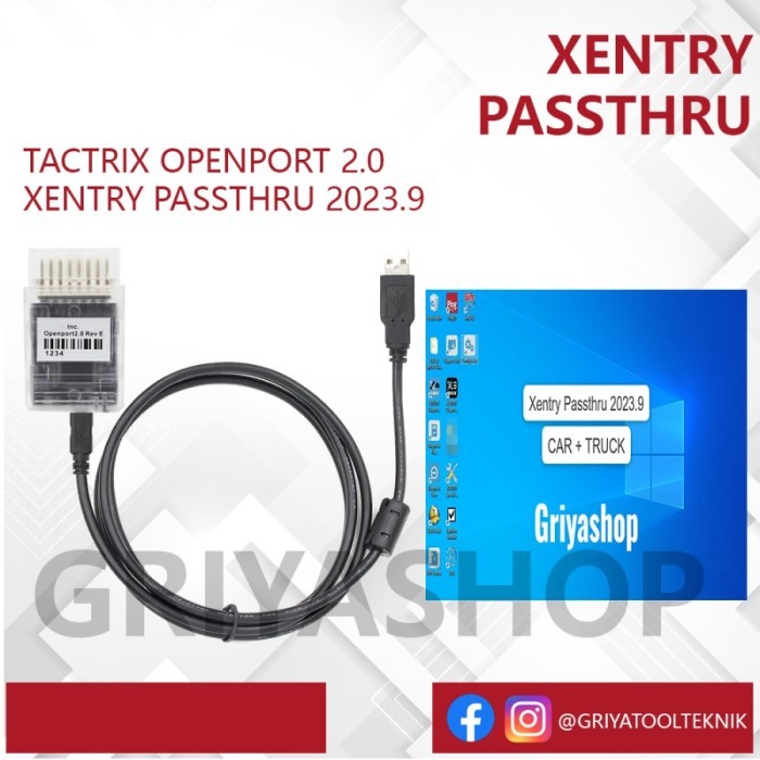 Jual Scanner Tactrix Openport 2.0 Xentry Das Passthru 2022.12 Mercedes ...