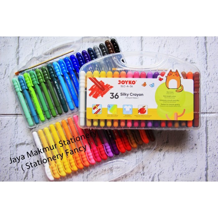 Jual Crayon Halus / Silky Crayon Joyko 36 warna SLC-A-36 (1 set ...