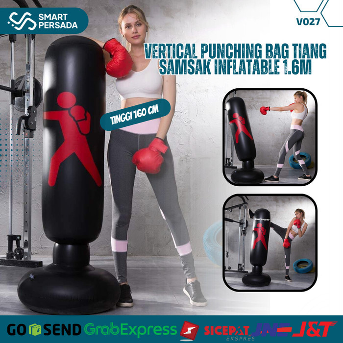 Jual Samsak Tinju Boxing Berdiri Taekwondo Karate Inflatable Angin 160 ...