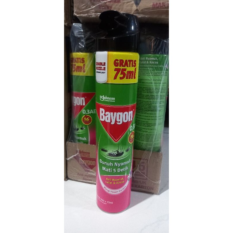 Jual Baygon semprot 600ml, Baygon spray obat nyamuk 600ml | Shopee ...