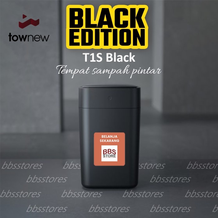 Jual Cepat Dan Mudah Townew T1S Black Smart Trash Can Tempat Sampah ...
