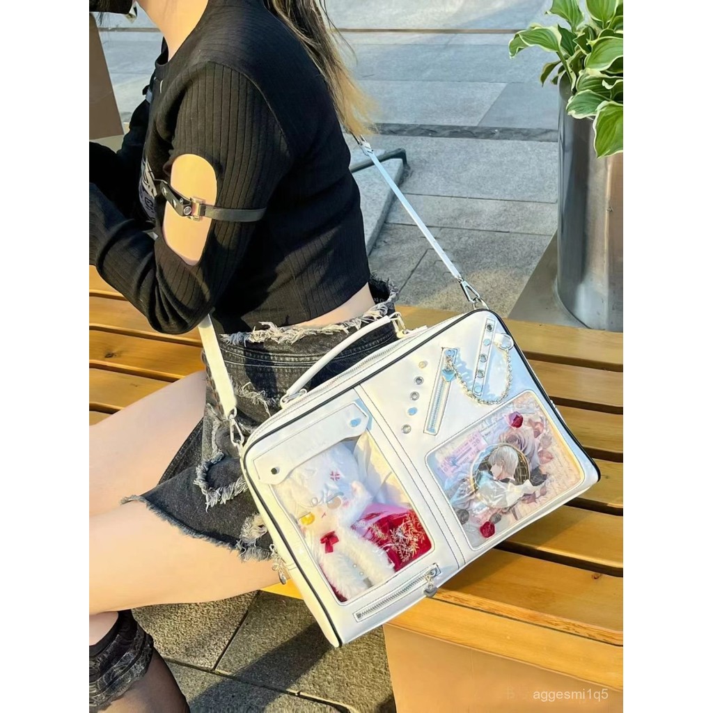 Jual Leather Tas Laptop Totebag Wanita Tas Selempang Kulit/Korean Transparan Bag Lucu (37x25cm ...